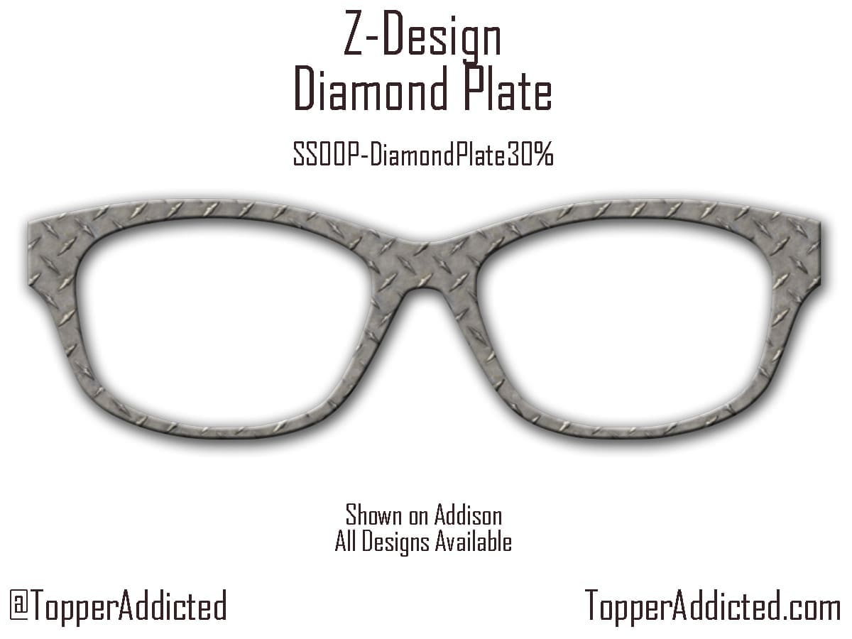 Z-Design - Diamond Plate Print magnetic topper for Pair Eyewear👓 ...